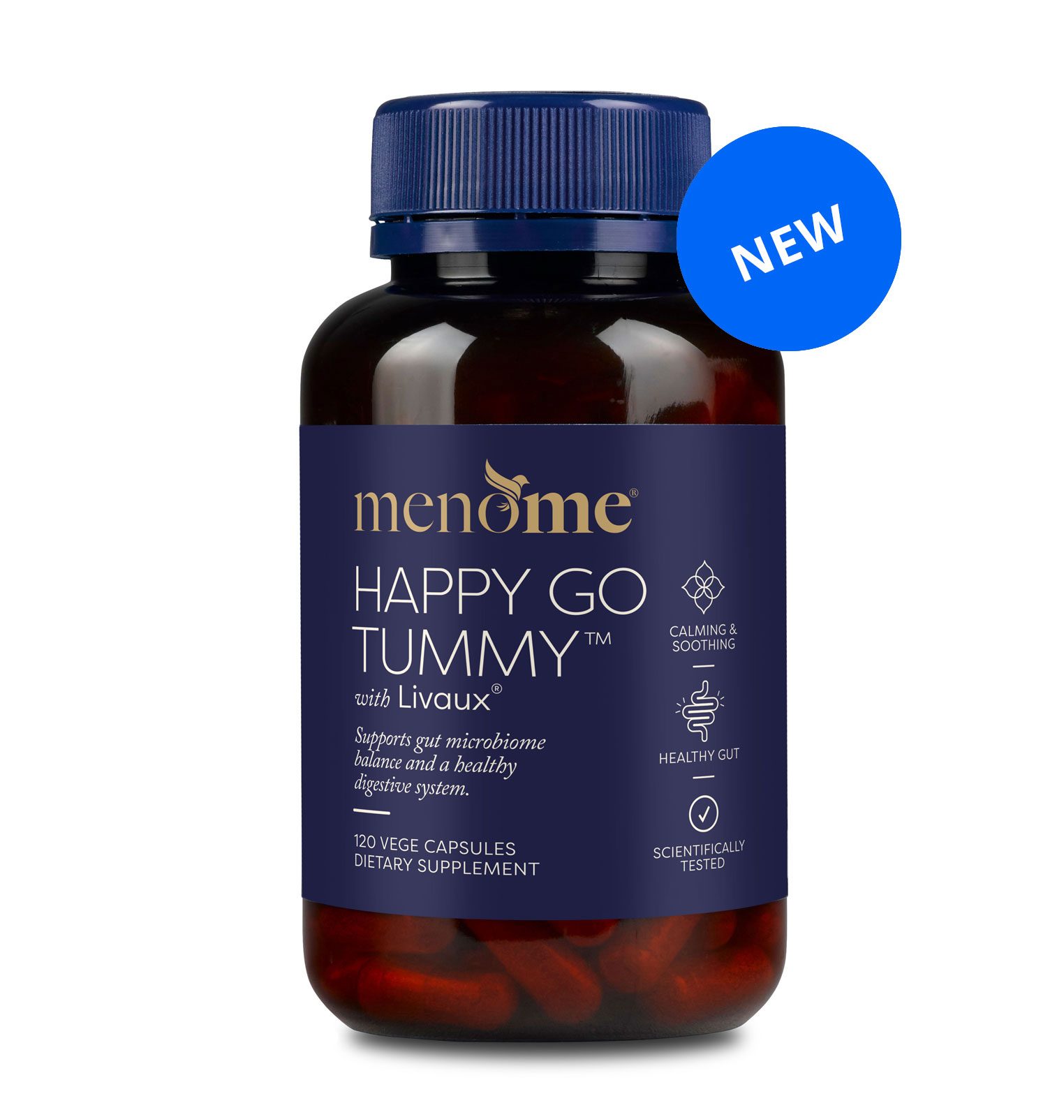 Happy Go Tummy™ (with Livaux®) for digestive support - MenoMe®