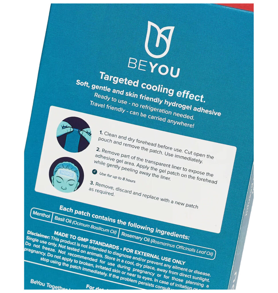 BeYou Cooling Forehead Patches - MenoMe®